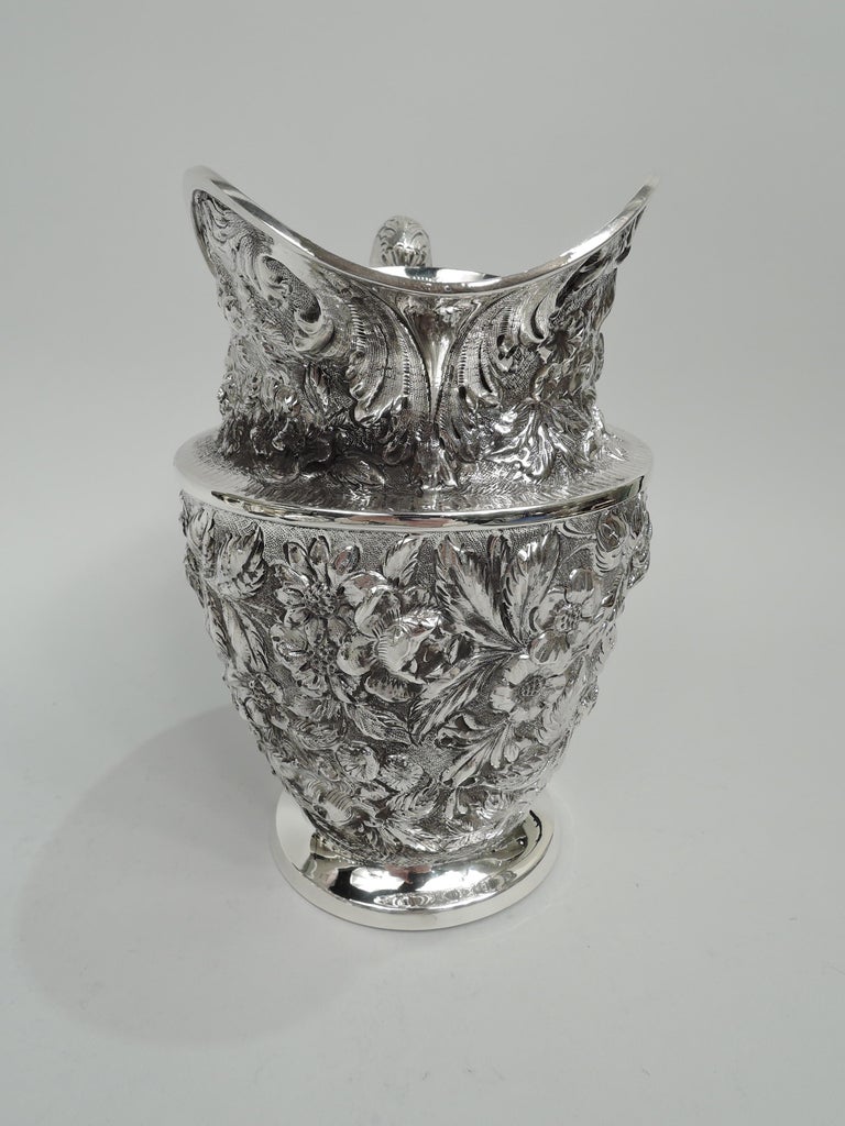 Antique Schofield Baltimore Rose Sterling Silver Water Pitcher For Sale ...