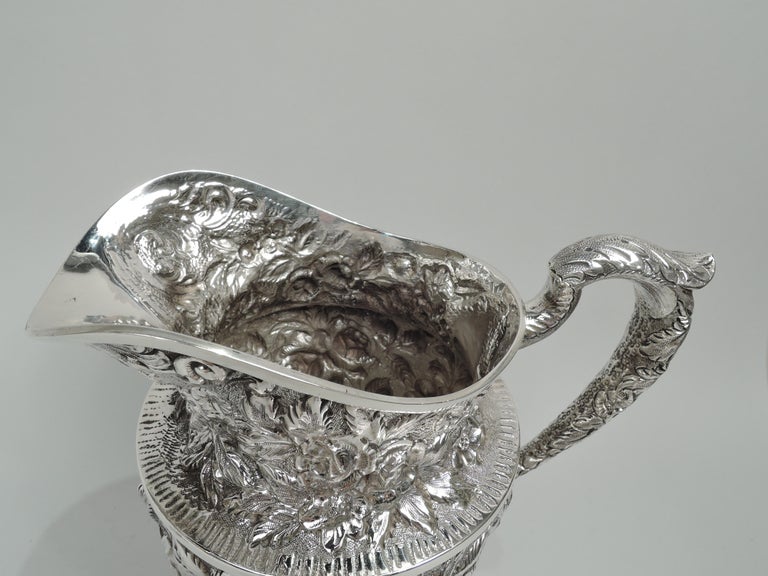 Antique Schofield Baltimore Rose Sterling Silver Water Pitcher For Sale ...