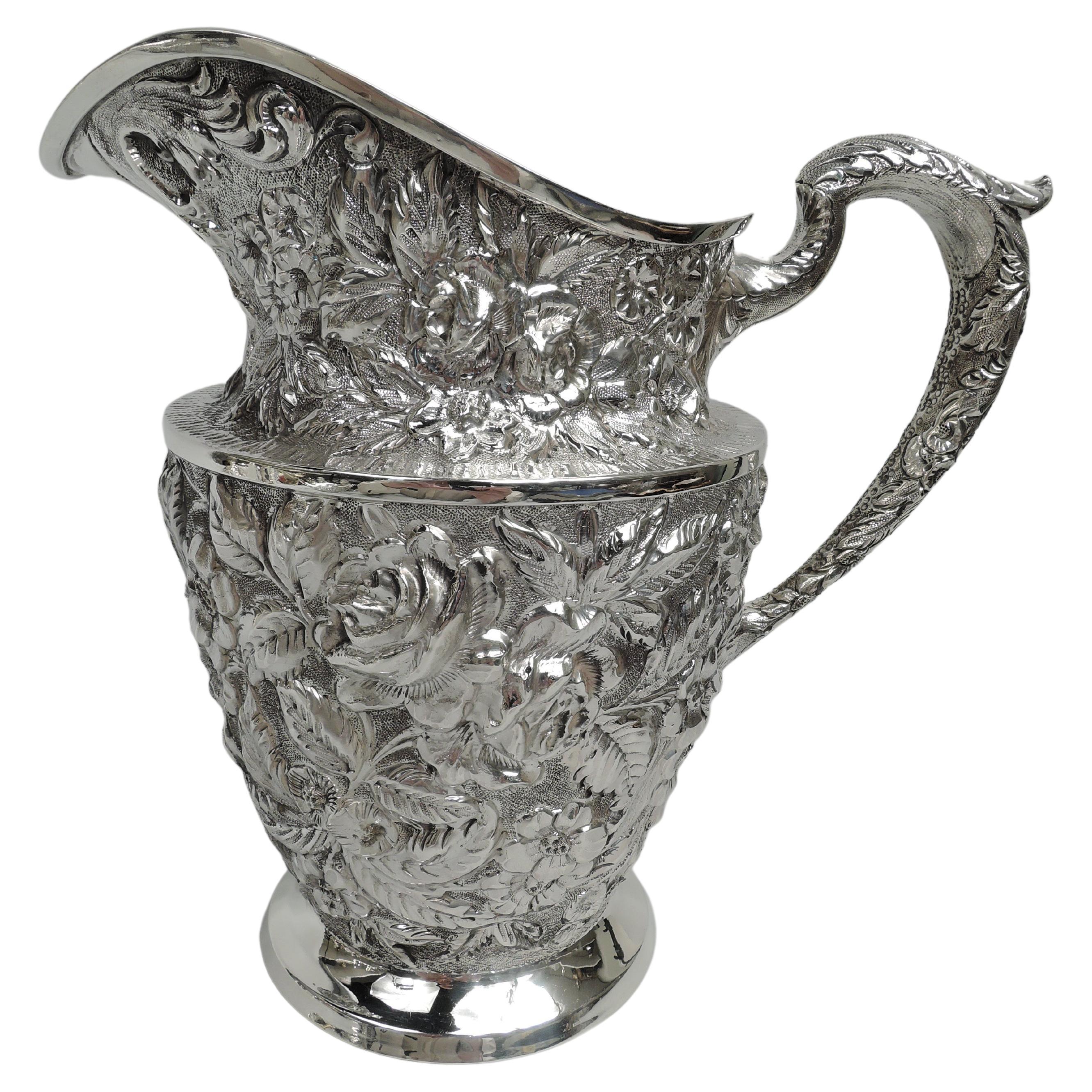 Antique Sterling Silver Pitcher at 1stDibs