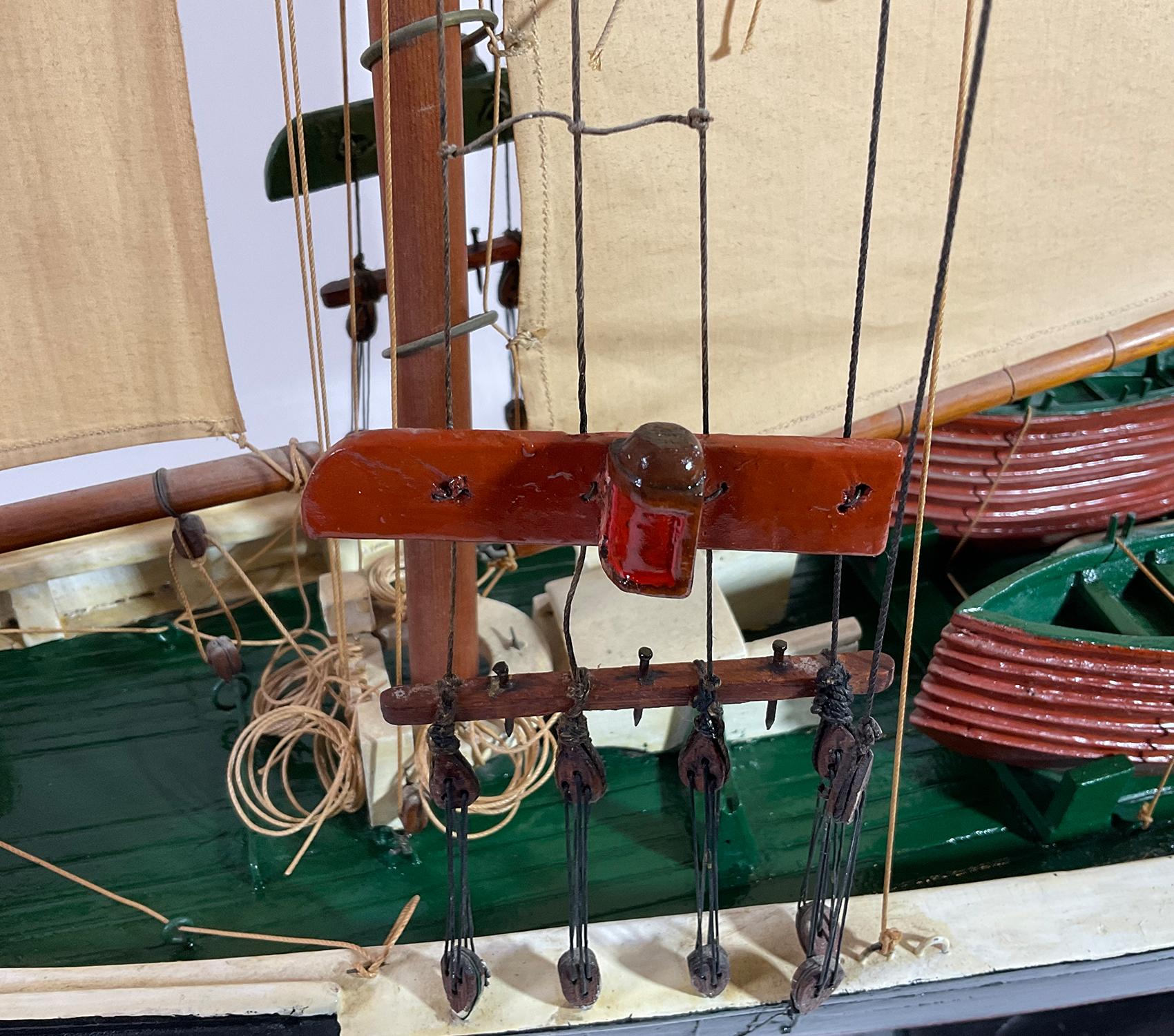 Antique Schooner Ship Model of Mayflower For Sale at 1stDibs