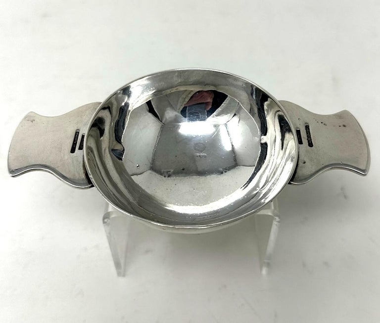 Antique Scottish Edinburgh Sterling Silver Loving Cup Quaich Whiskey ...
