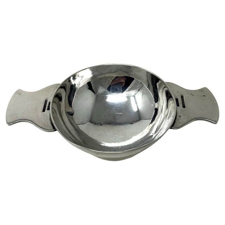 Antique Scottish Edinburgh Sterling Silver Loving Cup Quaich Whiskey ...