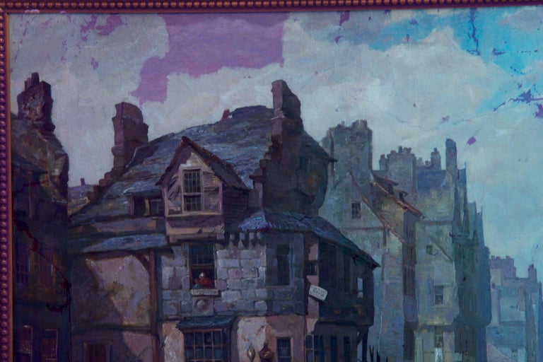 Antique Scottish Oil Painting of John Knox House, circa 1840-1860 at ...