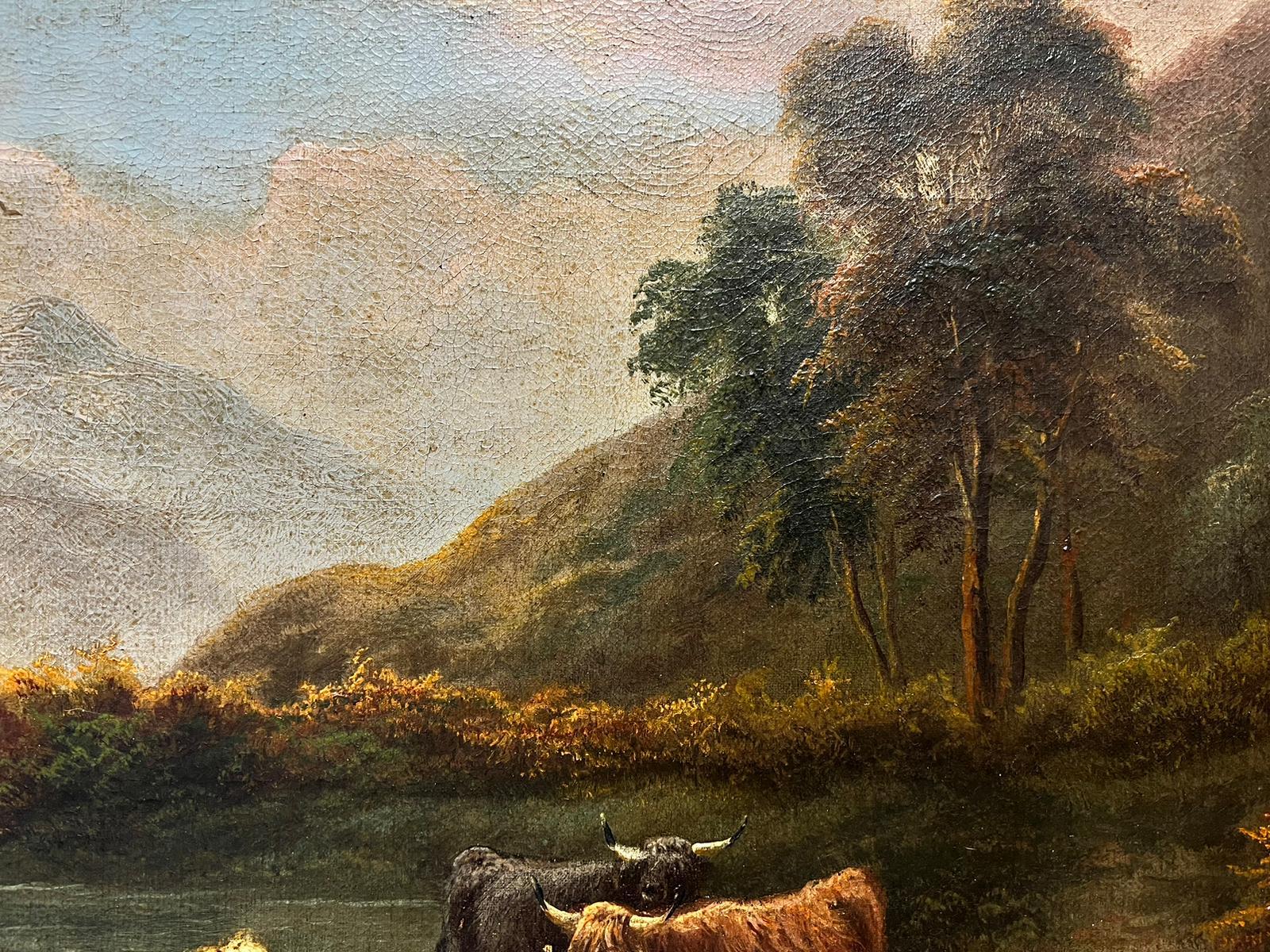 Antique Scottish - Antique Scottish Oil Painting in Gilt Frame Highland ...