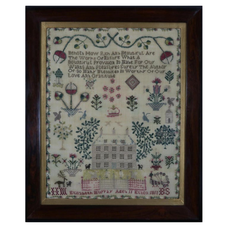 Antique Scottish Sampler, 1811, by Elisabeth Murray at 1stDibs