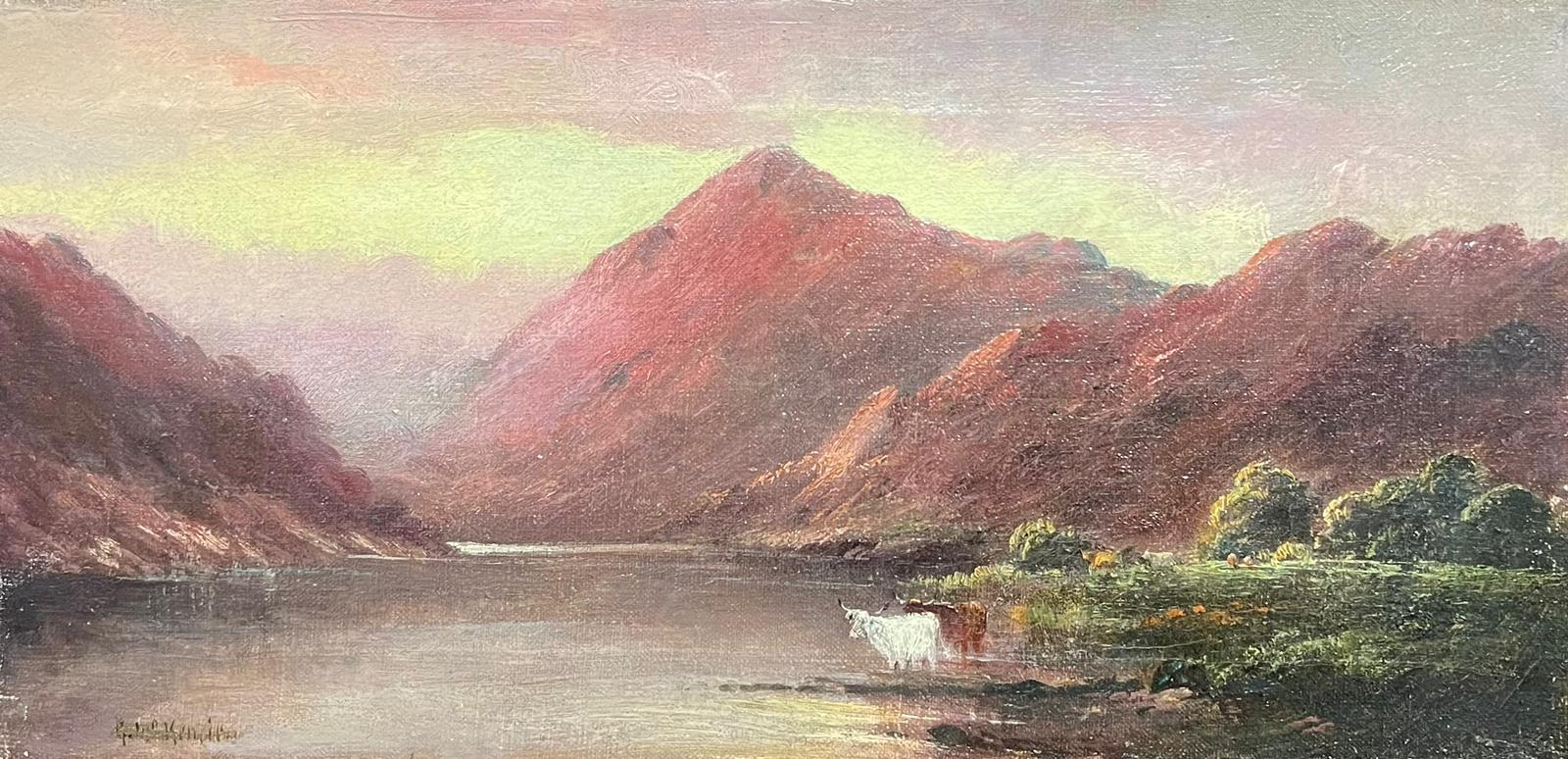 Antique Scottish School - Victorian Scottish Highlands Oil Painting ...