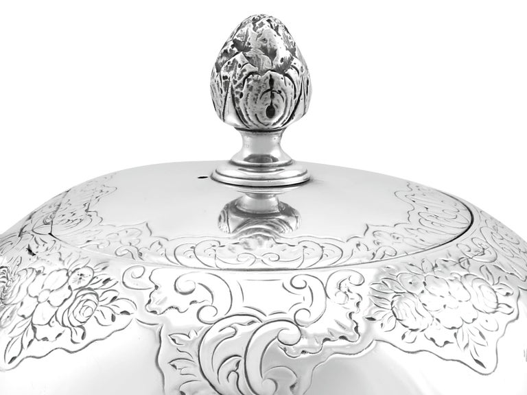 Antique Scottish Sterling Silver Teapot For Sale at 1stDibs
