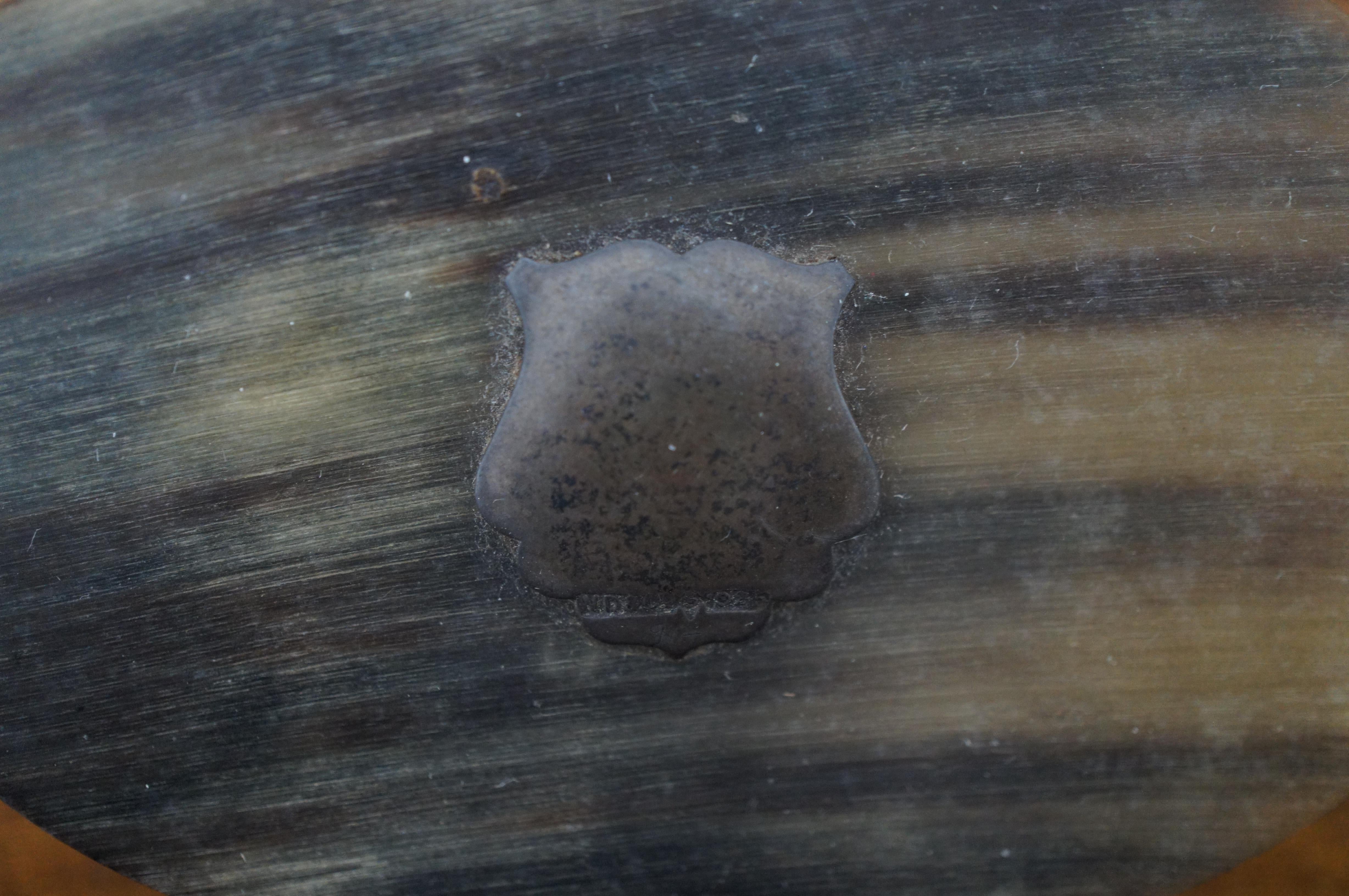 Antique Scottish William Dunningham WD and Co Sterling Horn Snuff Box ...