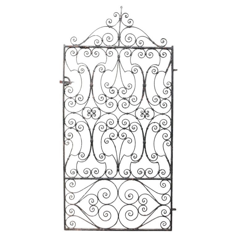 Antique Scroll Work Side Gate at 1stDibs