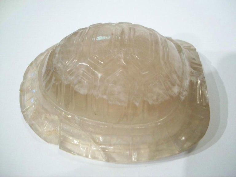 Antique Semi Translucent Jadeite Turtle Box and Stand, China, Early ...