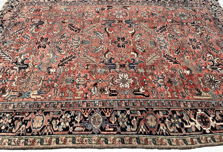 Antique Serapi Rug Antique Persian Heriz Serapi Rug Handmade Persian ...