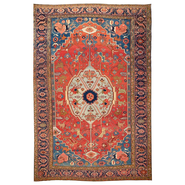 Antique Serapi Rug For Sale at 1stDibs | antique serapi rugs for sale