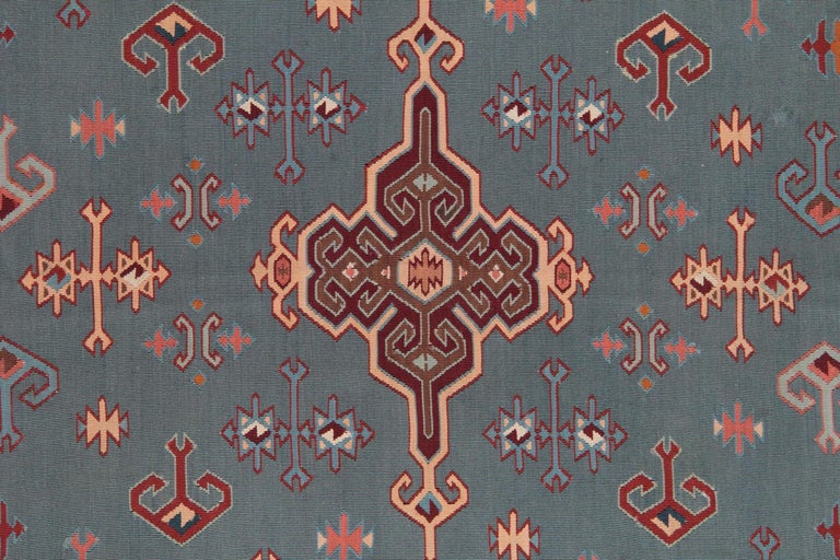 Serbian Antique Rugs, Vintage Kilim Rugs, Geometric Traditional ...