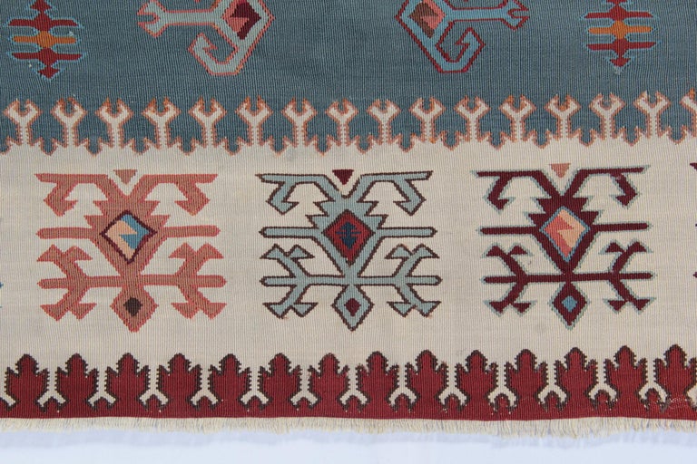 Serbian Antique Rugs, Vintage Kilim Rugs, Geometric Traditional ...