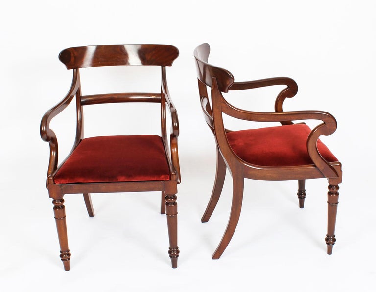 Antique Set 12 '10+2' Victorian Mahogany Bar Back Dining Chairs, 19th ...
