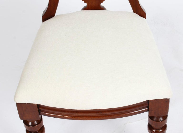 Antique Set of 12 Victorian Mahogany Spoon Back Dining Chairs 19th ...