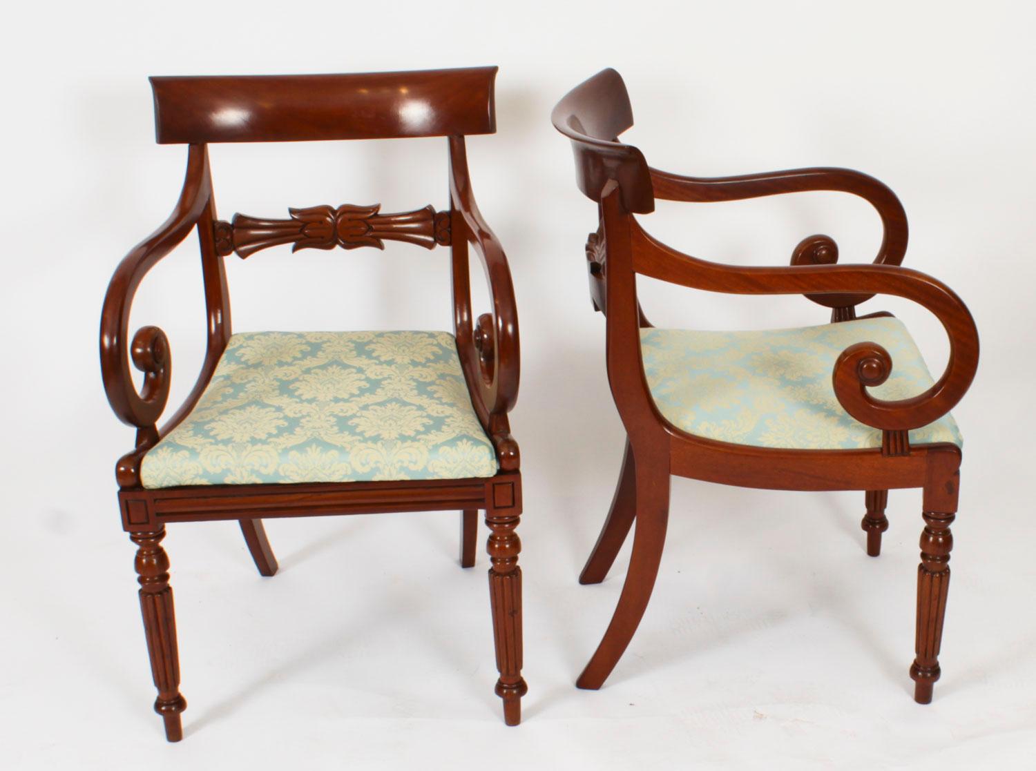 Antique Set 8 Regency Period Dining Chairs C1830 19th Century For Sale ...