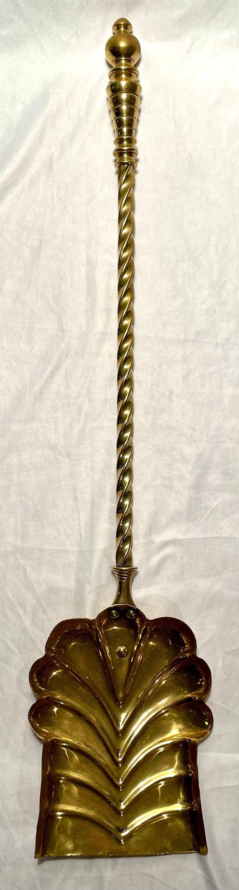 Antique Set of 3 English Victorian Brass Fire Tools, circa 1865-1885 ...