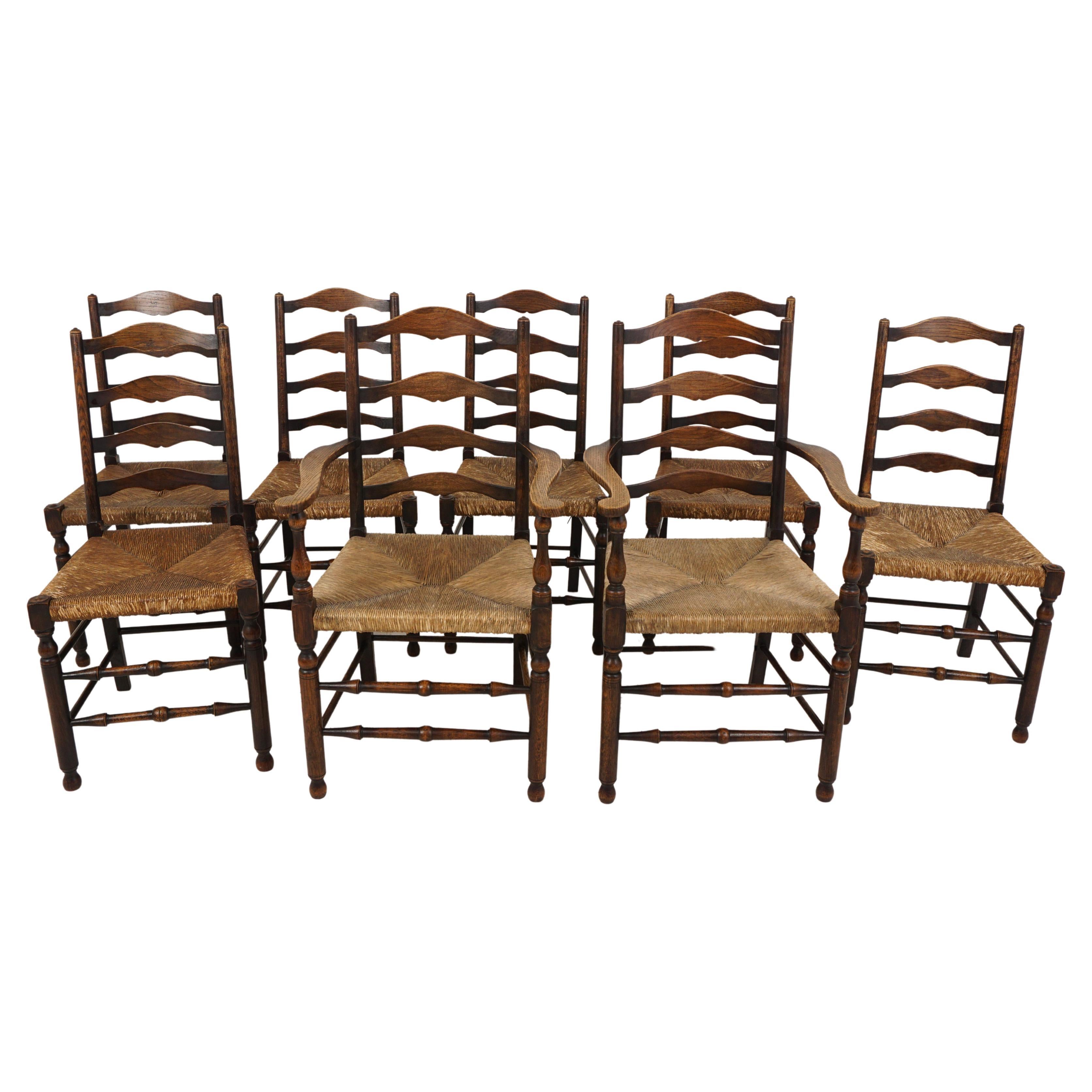Antique Oak Dining Chairs at 1stDibs