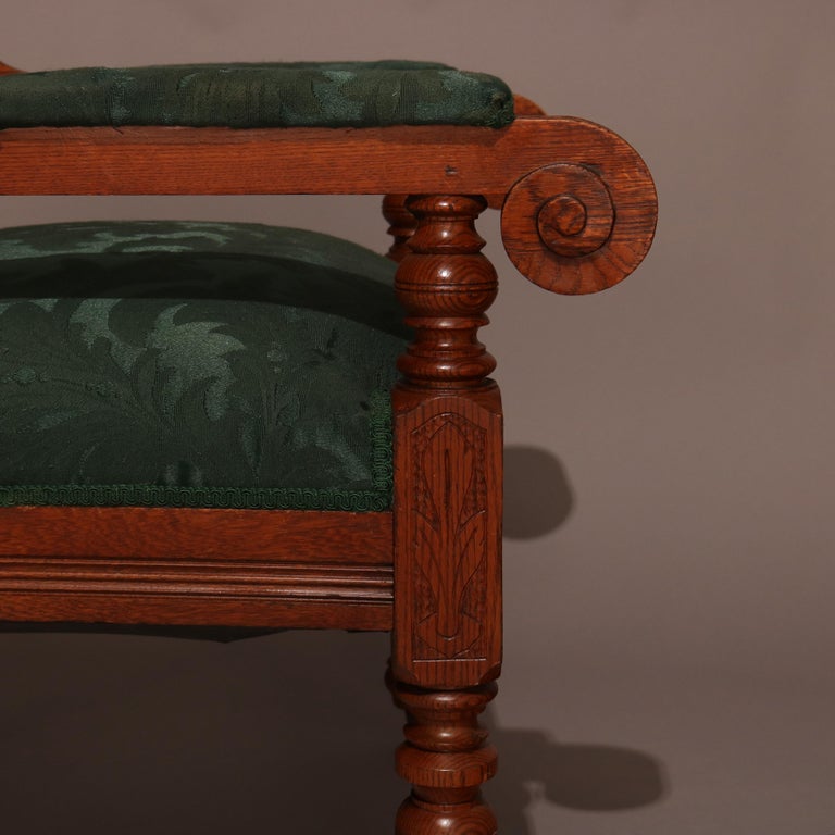 Antique Set of Eastlake Carved Oak Masonic Ceremonial Throne Chairs ...
