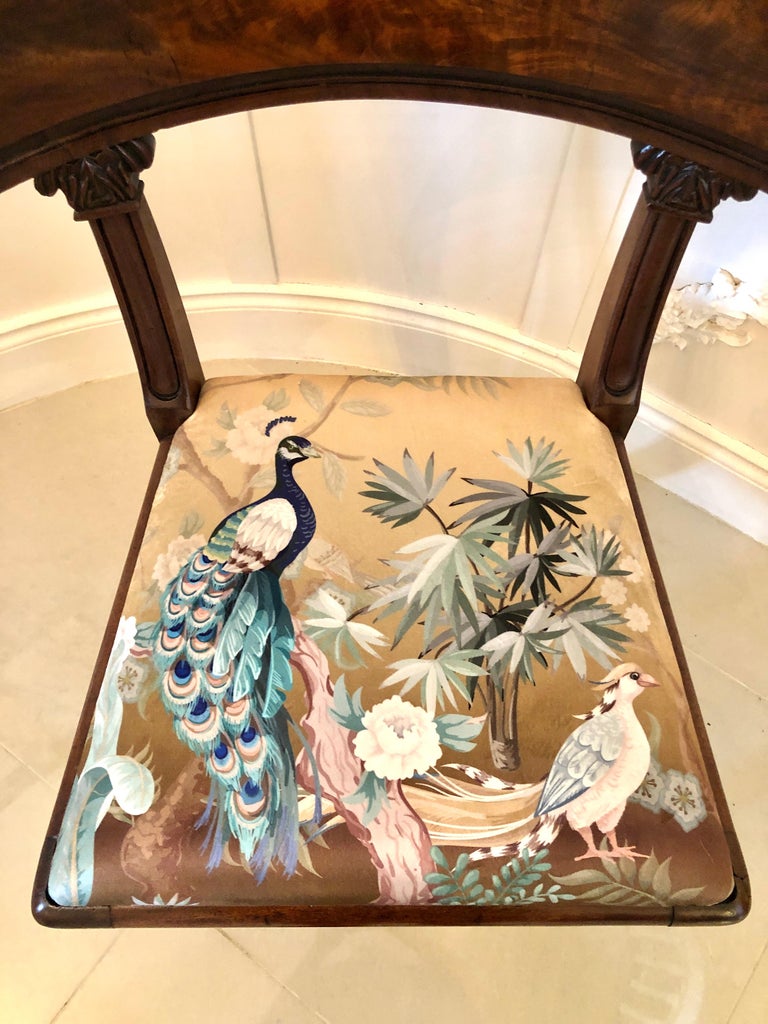 Antique Set of Four Early 19th Century Mahogany Regency Library Chairs ...