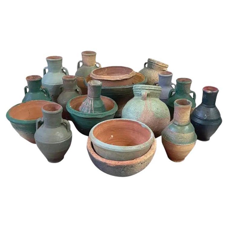 Antique Set of Mediterranean Pottery at 1stDibs