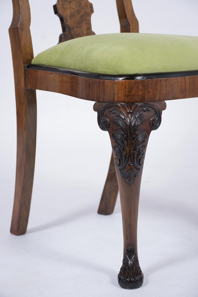 Antique Set of Six English Dining Chairs at 1stDibs