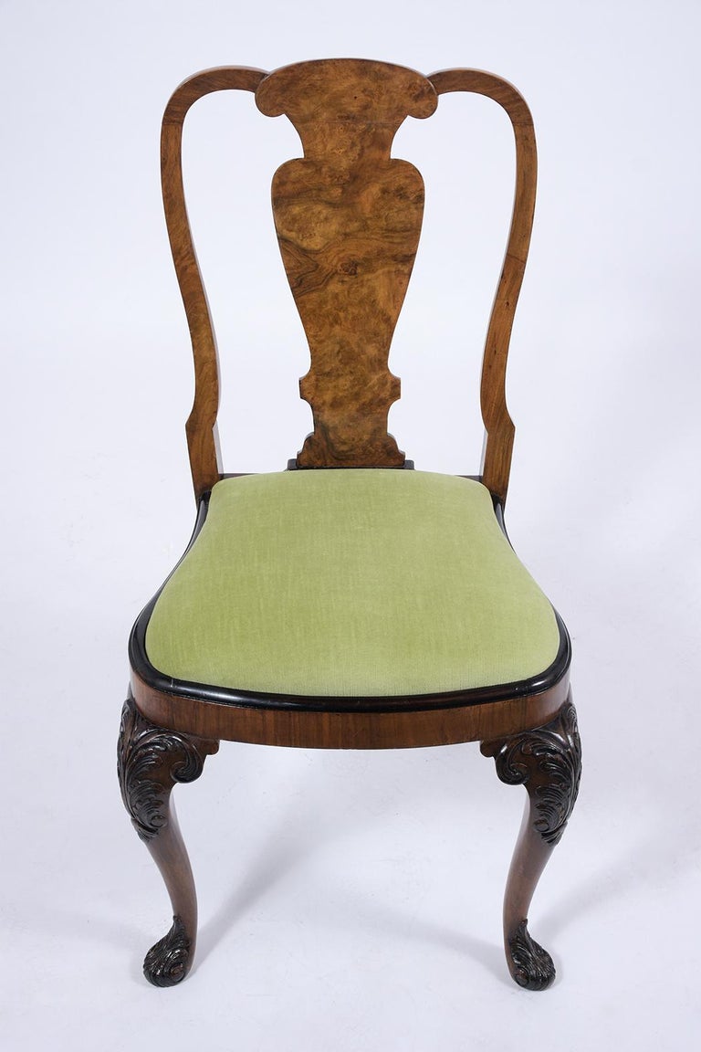 Antique Set of Six English Dining Chairs at 1stDibs