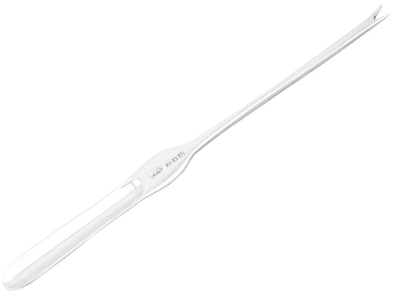 Antique Set of Six Sterling Silver Lobster Picks For Sale at 1stDibs