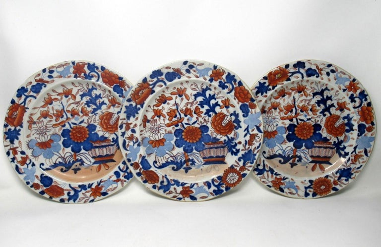 Antique Set of Twelve Masons Ironstone China Imari Cabinet Plates at ...