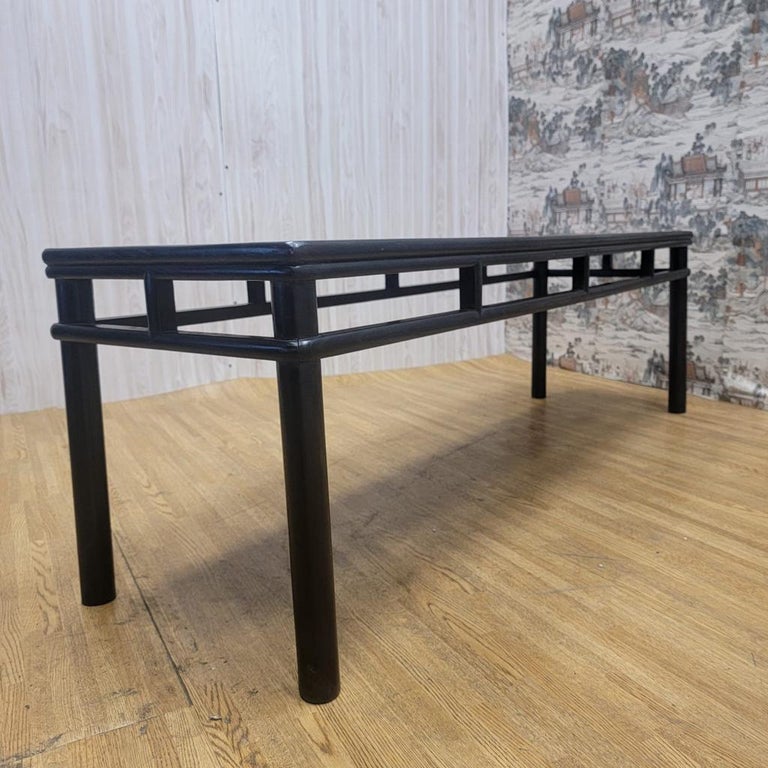 Antique Shanxi Province Elmwood and Rattan Low Coffee Alter Table For ...