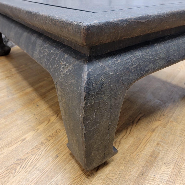 Antique Shanxi Province Linen Wrapped Lacquered Elm Coffee Table For ...