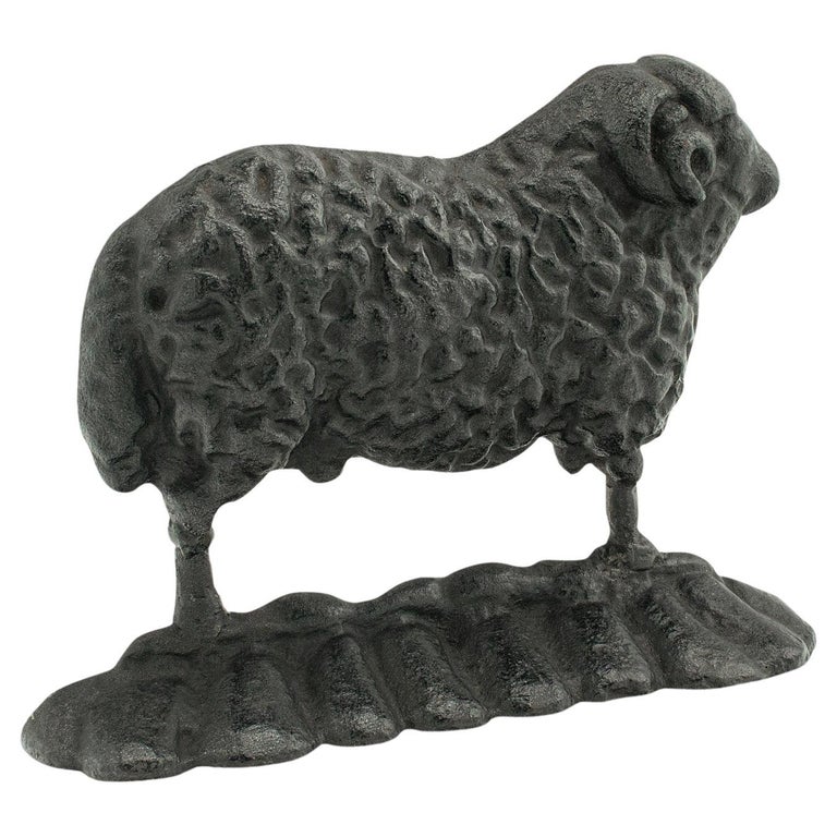 Antique Sheep Doorstop, English, Cast Iron, Decorative Farmhouse Keep ...