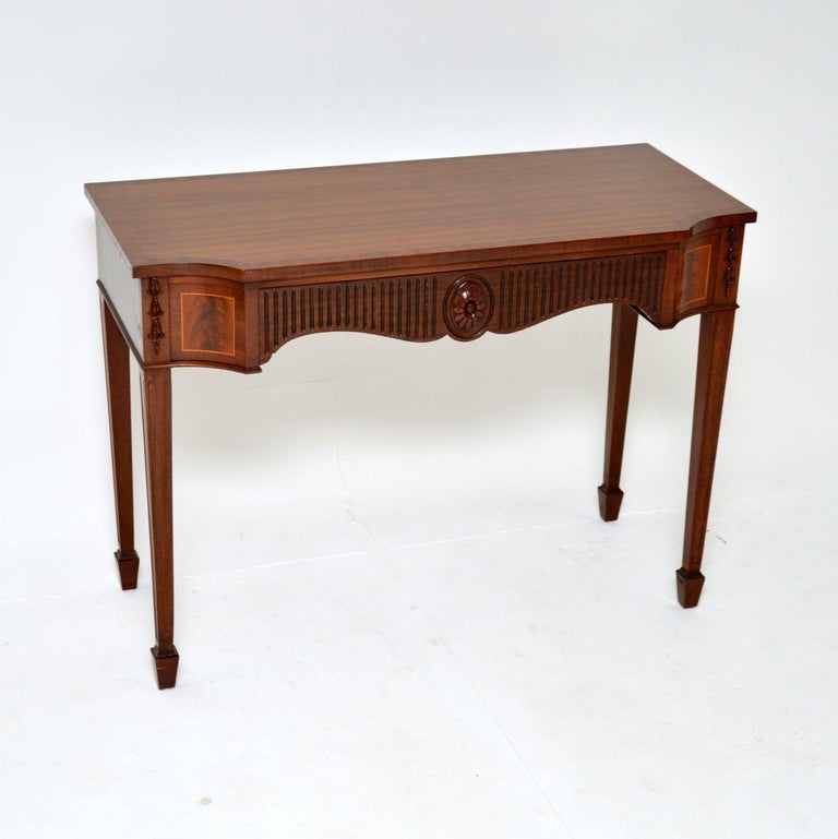 Antique Sheraton Style Console / Server Side Table at 1stDibs
