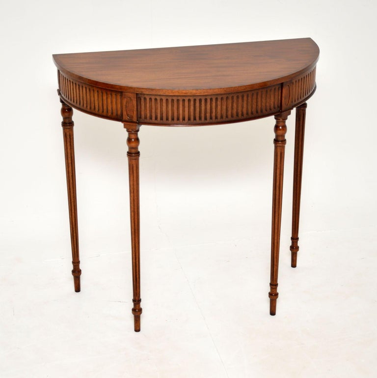 Antique Sheraton Style Console Side Table at 1stDibs