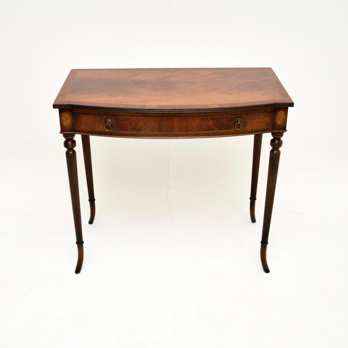 Antique Sheraton Style Writing / Side Table For Sale at 1stDibs