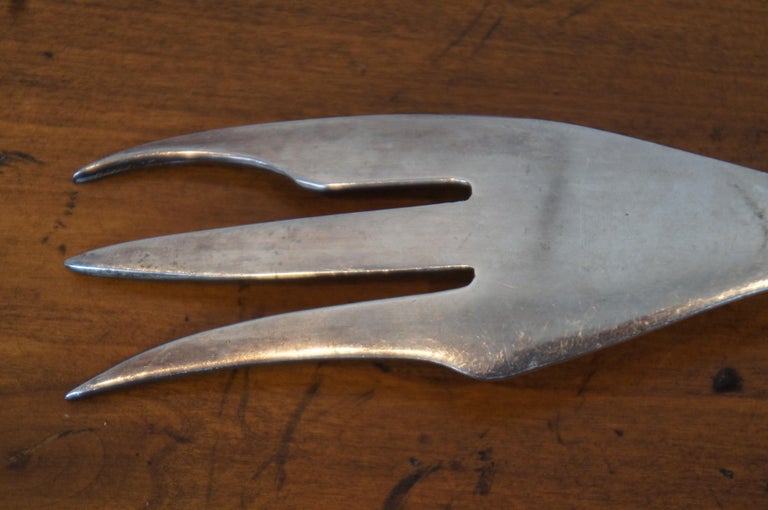 Antique Shiebler Sterling Silver 925 Meat Serving Fork Daisy 2885 ...