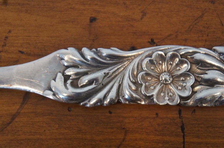 Antique Shiebler Sterling Silver 925 Meat Serving Fork Daisy 2885 ...