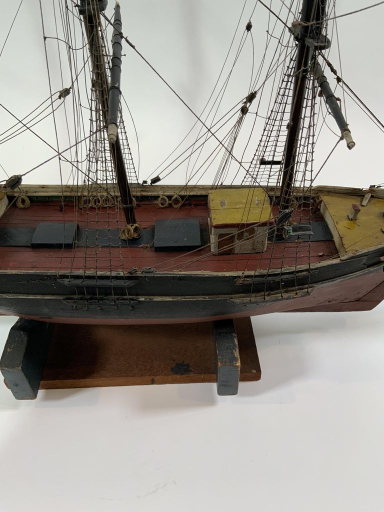 Antique Ship Model of American Bark For Sale at 1stDibs