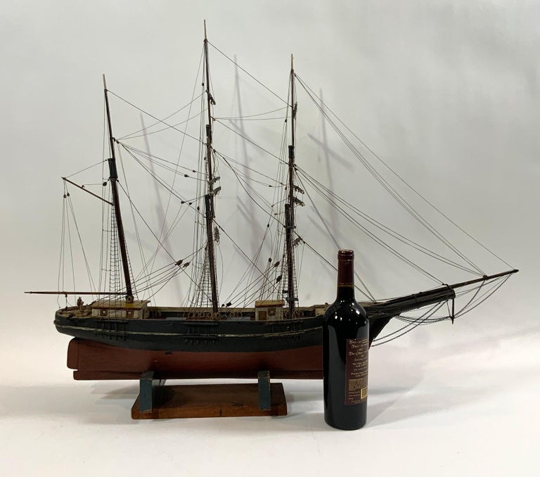 Antique Ship Model of American Bark For Sale at 1stDibs