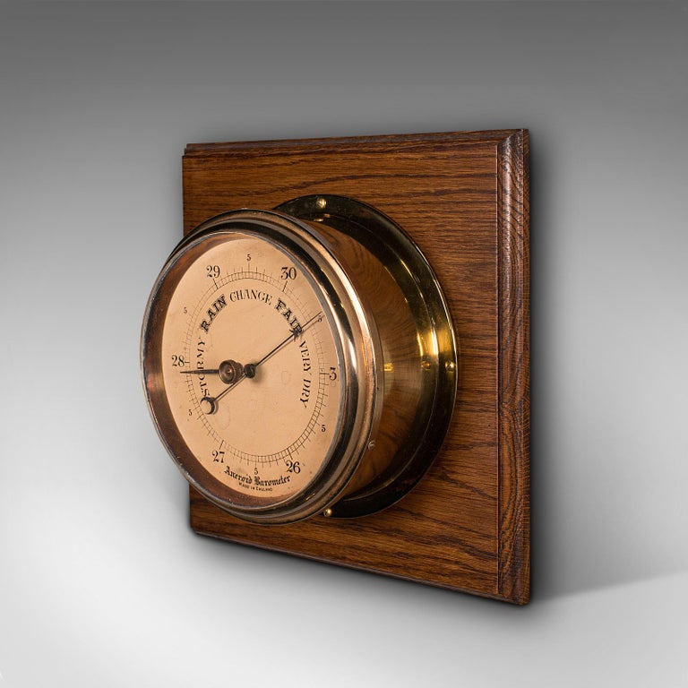 Antique Ship's Bulkhead Barometer, English, Maritime Instrument ...