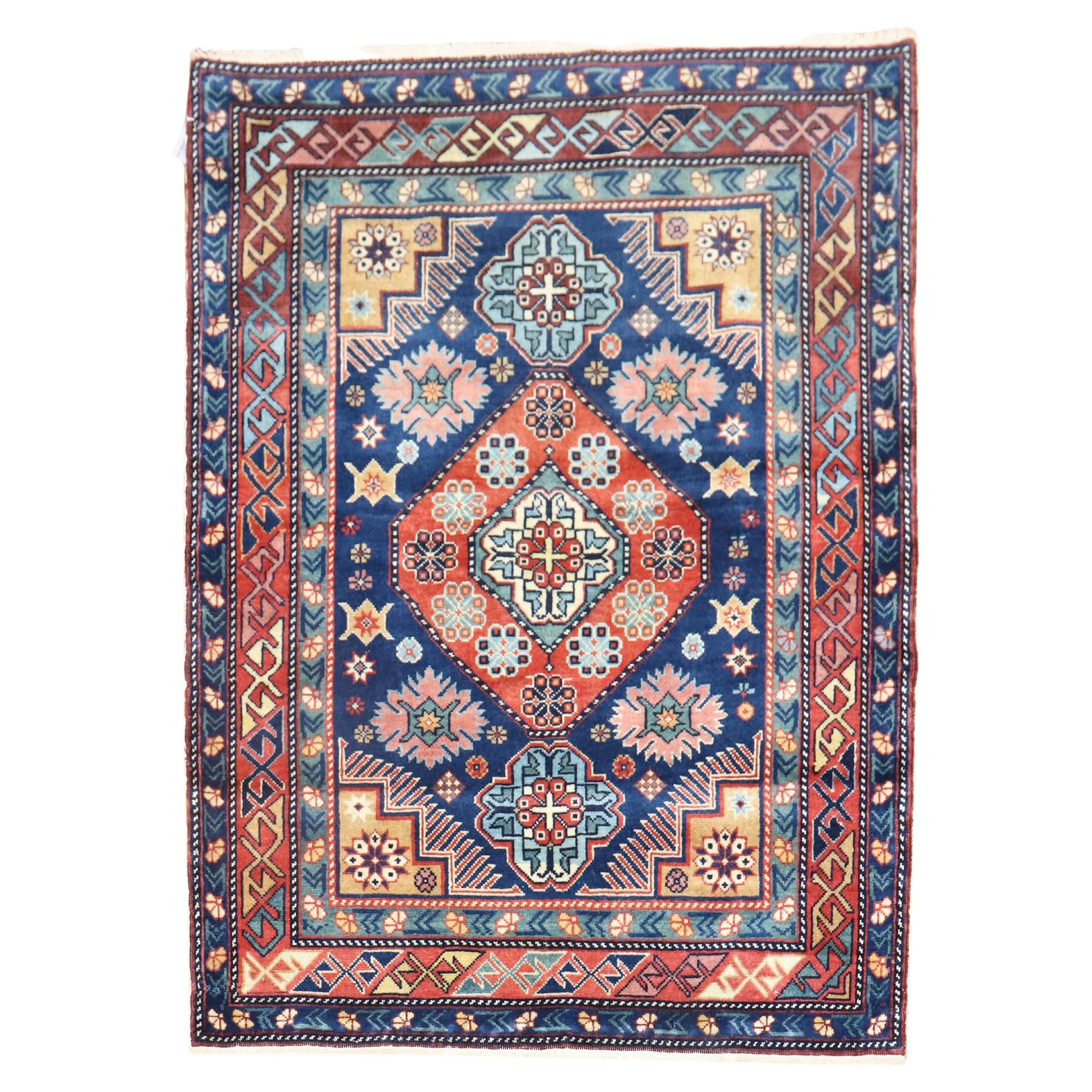 Antique Shirvan Prayer Rug with All-Over Floral Design and Geometric ...