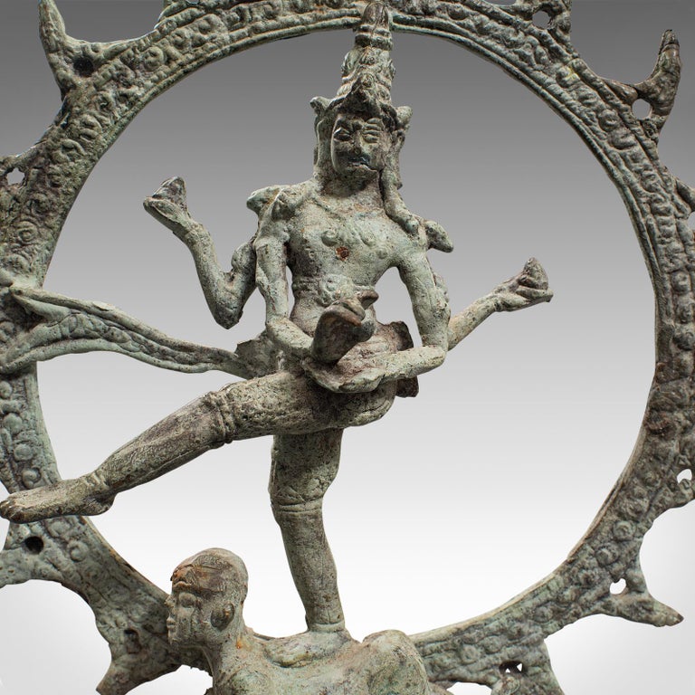 Antique Shiva Nataraja Figure, Indian, Chola Bronze, Mystic Statue ...