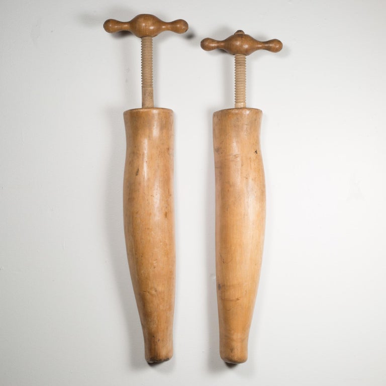 Antique Showmaker's Wooden Boot Last/Form c.1920 at 1stDibs