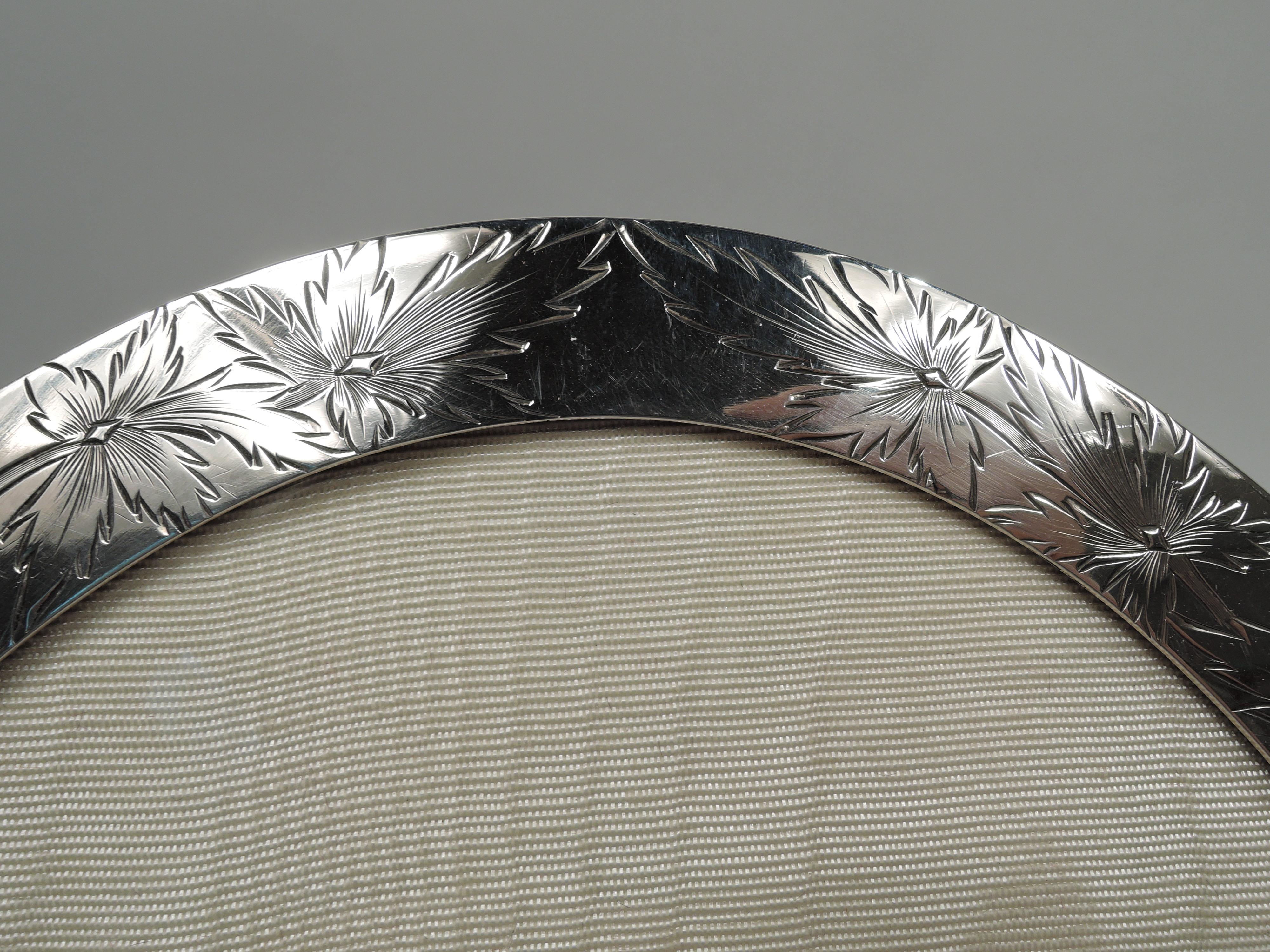 Antique Shreve Edwardian Sterling Silver Oval Picture Frame For Sale at ...