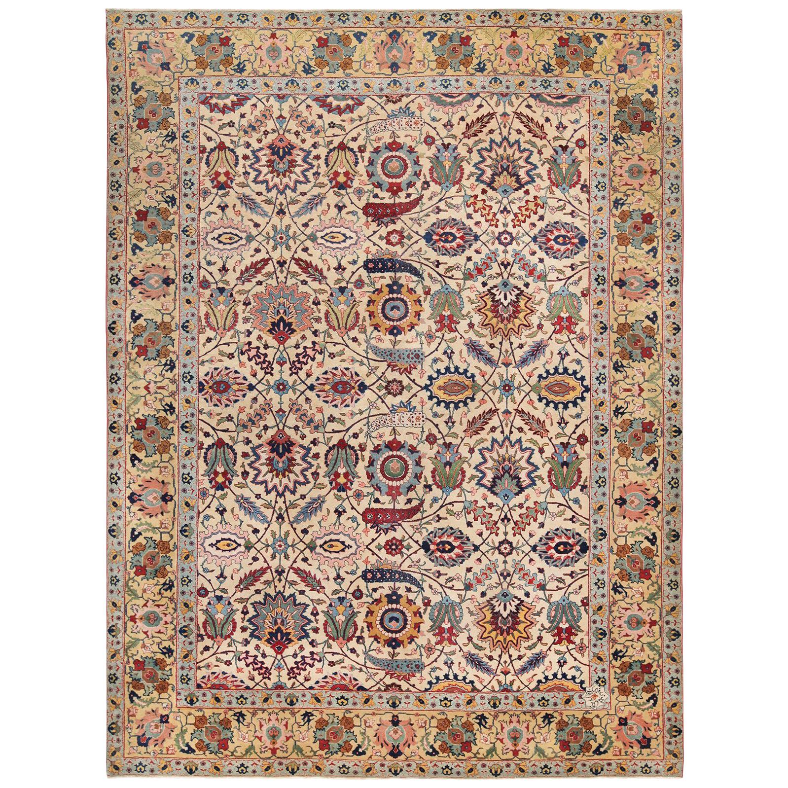 Vintage Gonbad Design Tabriz Persian Rug. Size: 9 ft 11 in x 13 ft For ...