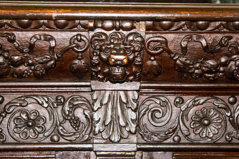 Antique Sideboard, Buffet, Victorian Sideboard, Carved Oak, Scotland ...