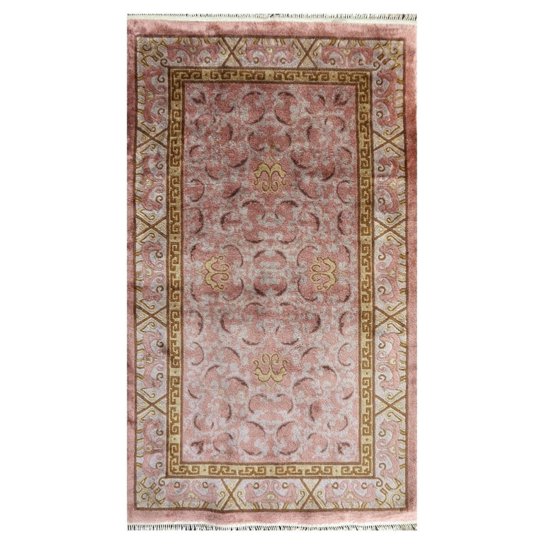 Antique Silk Chinese Rug For Sale at 1stDibs