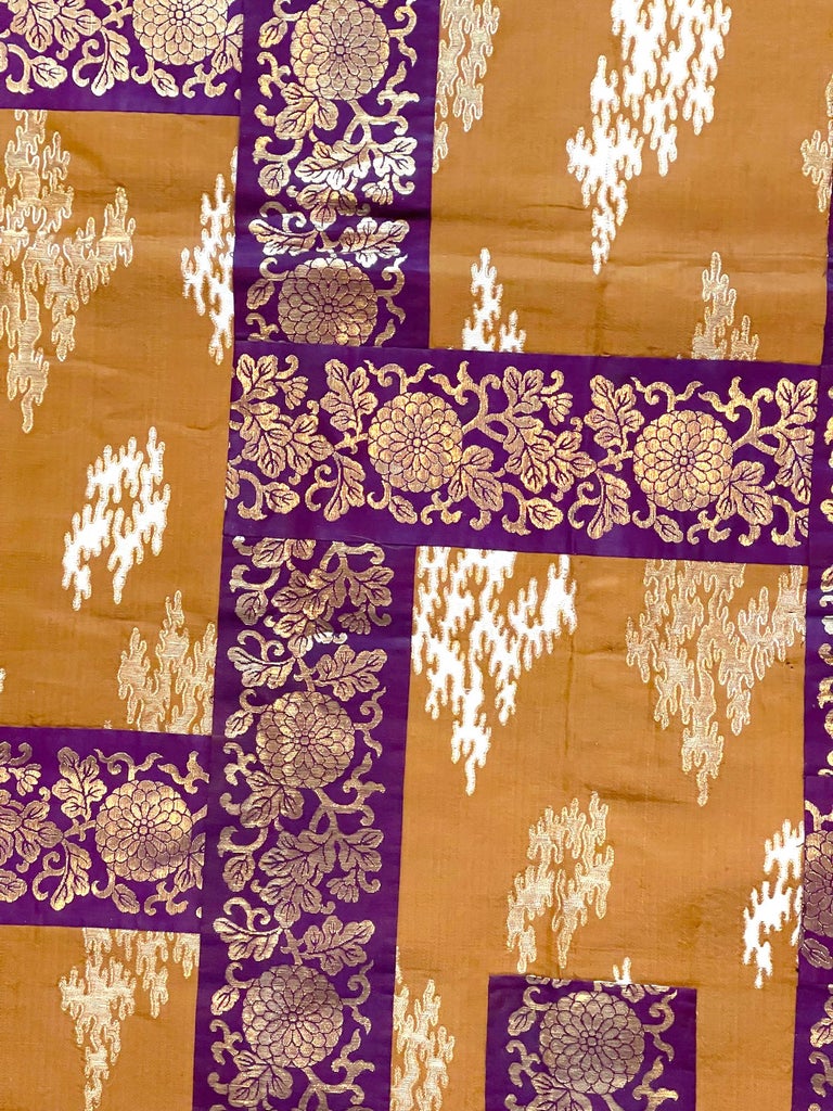 Antique Silk Kesa Monk's Patched Robe Meiji Period For Sale at 1stDibs