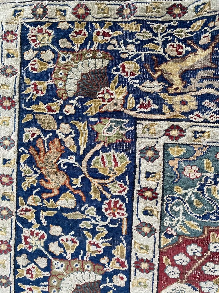 Antique Silk Turkish Kayseri Rug For Sale at 1stDibs